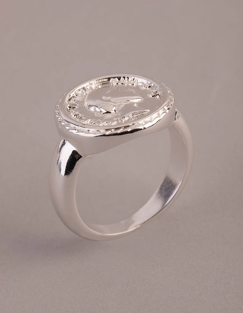 Lovisa Silver Plated Brass Coin Ring | Hamilton Place