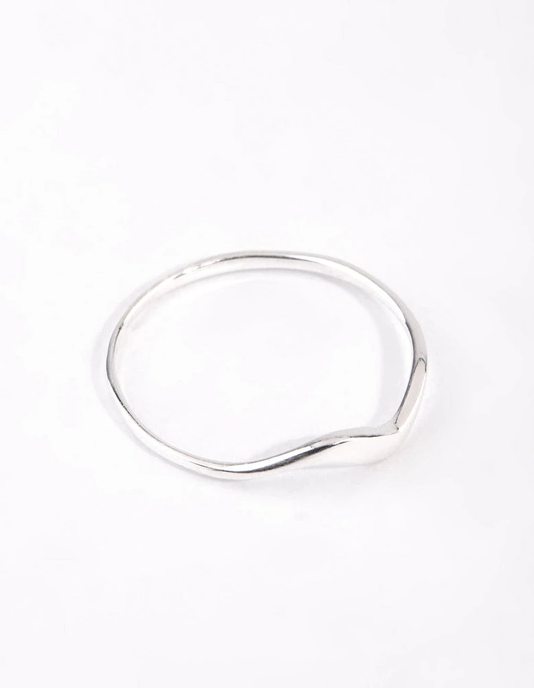L70G Sterling Silver Wave Ring | Hamilton Place