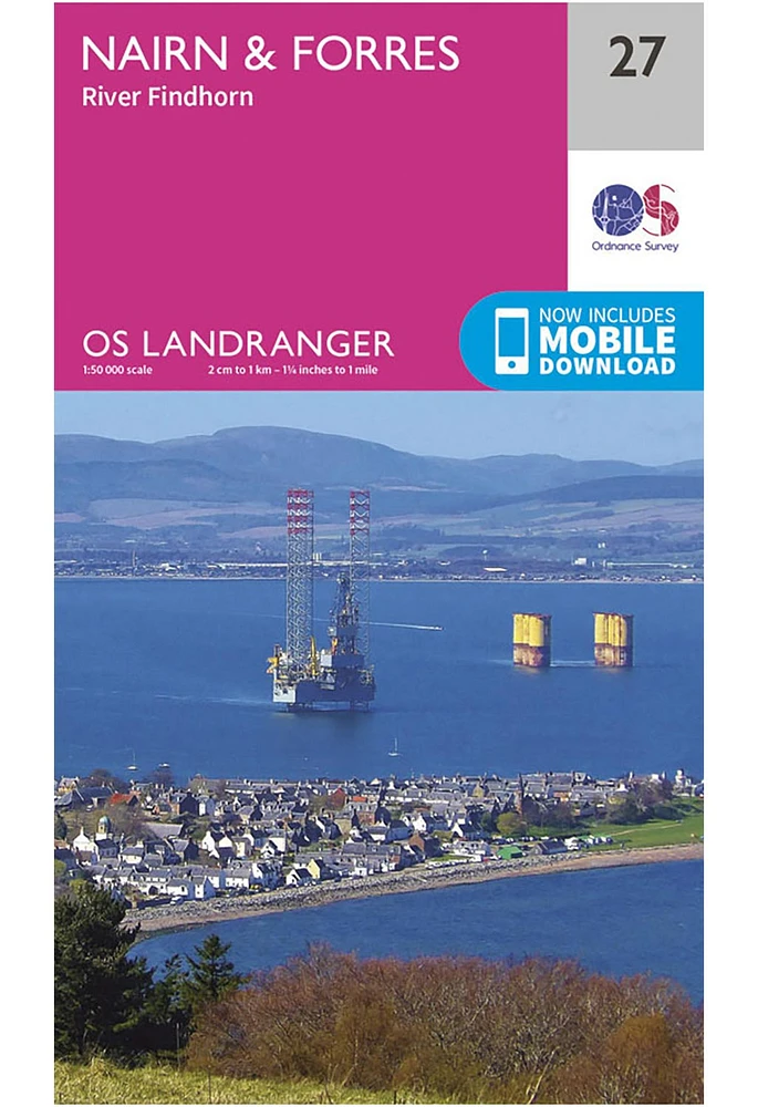 Ordnance Survey Nairn & Forres, River Findhorn - Landranger 27 Map ...