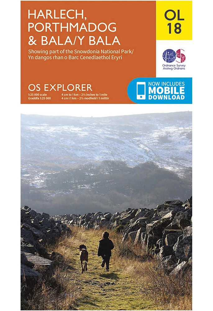 Ordnance Survey Explorer OL18: Harlech, Porthmadog & Bala | King's Cross