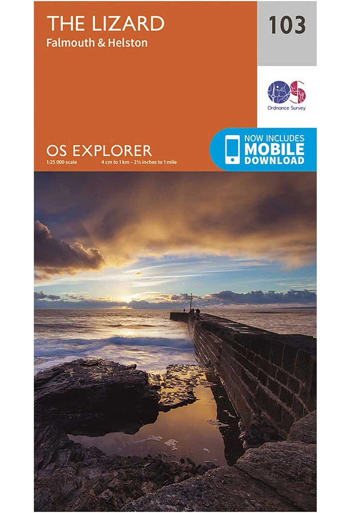 Ordnance Survey Explorer 103: The Lizard, Falmouth & Helston | King's Cross