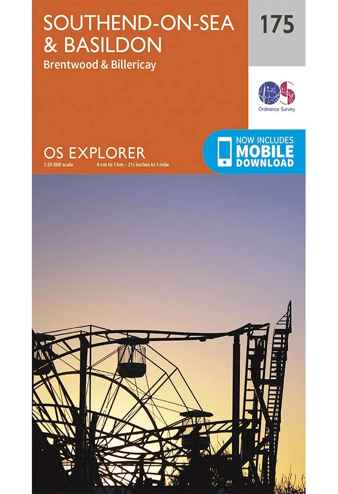 Ordnance Survey Southend-on-Sea & Basildon - OS Explorer 175 Map | King ...