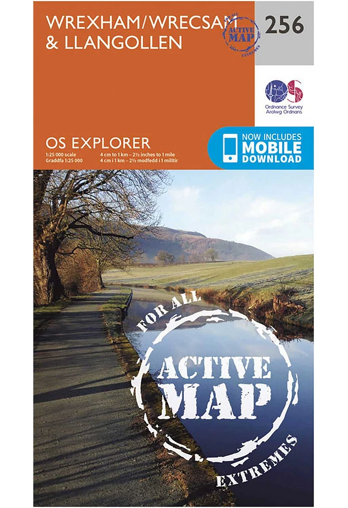 Ordnance Survey Active Explorer 256: Wrexham | King's Cross