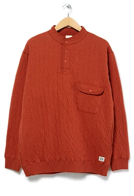 Snow Peak Recycled Wool Boa Pullover - Orange | King's Cross