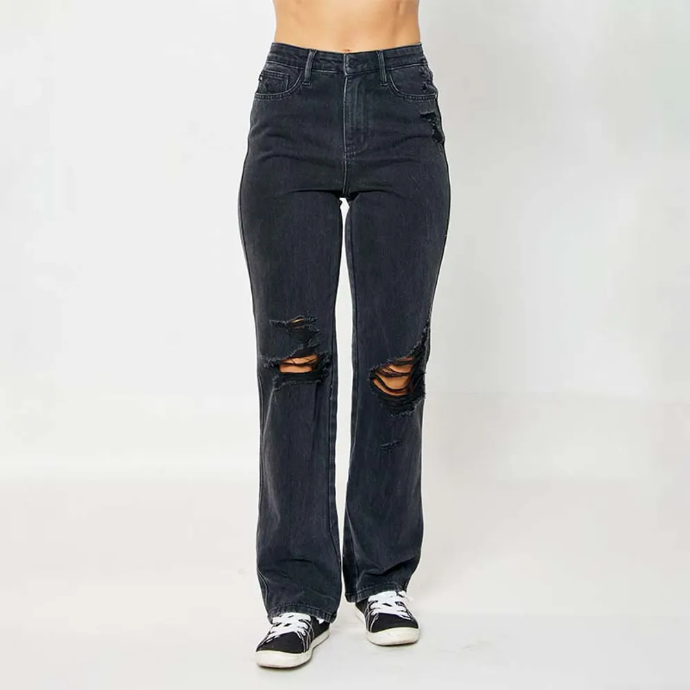 Judy Blue Rigid 90's High Rise Straight Jeans | Hamilton Place