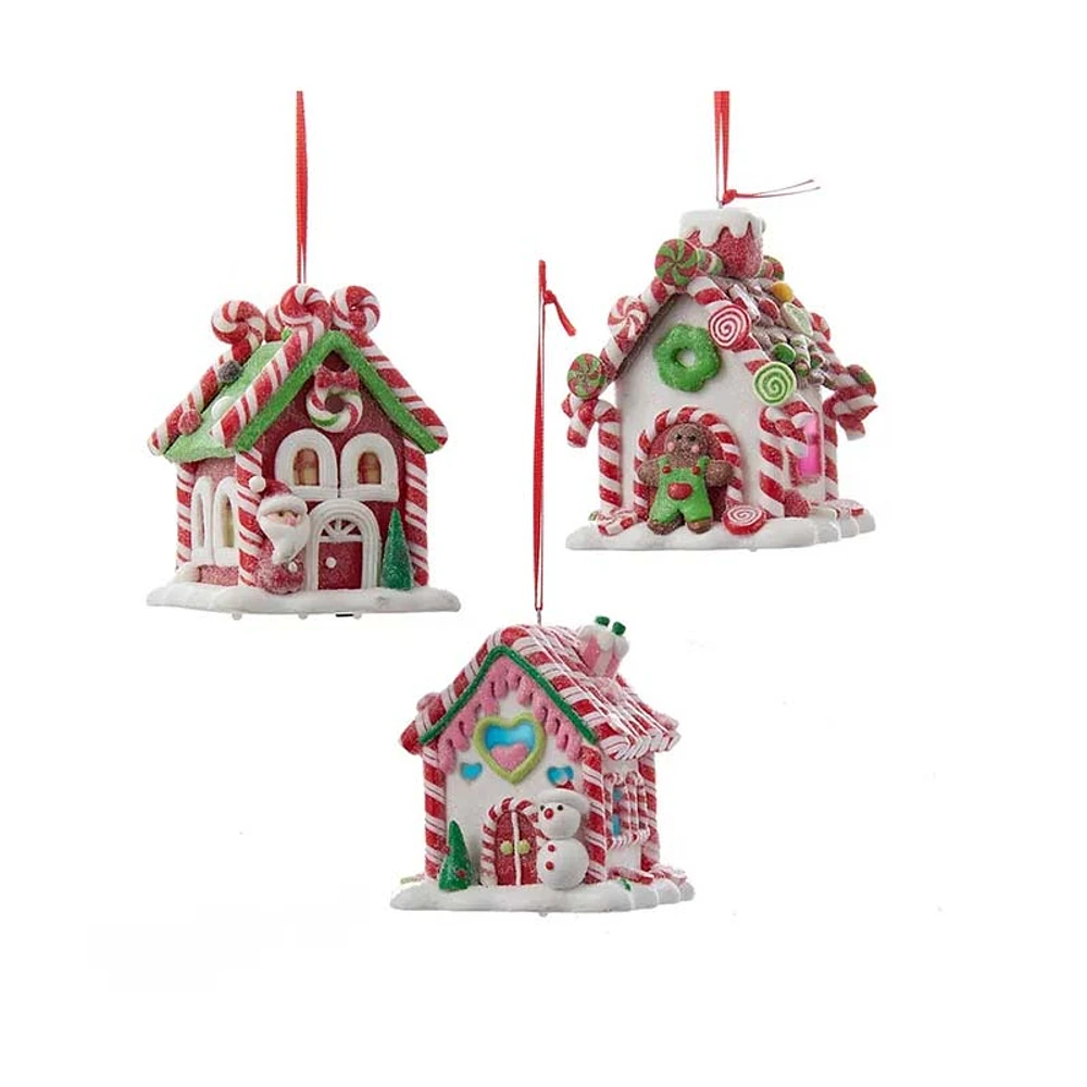 Kurt Adler Assorted Gingerbread Candy House Ornament | Hamilton Place