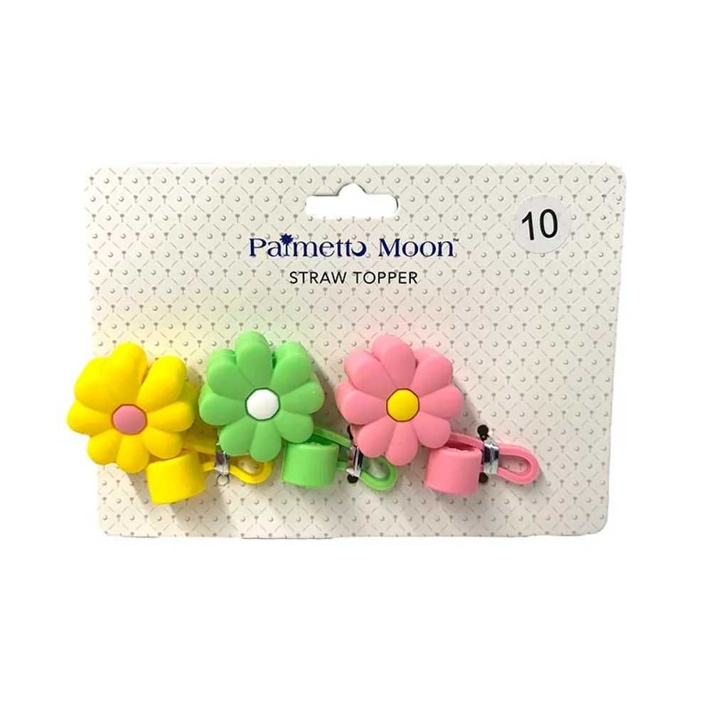 Queen's Designs 3 Pack Daisy Straw Toppers | Hamilton Place