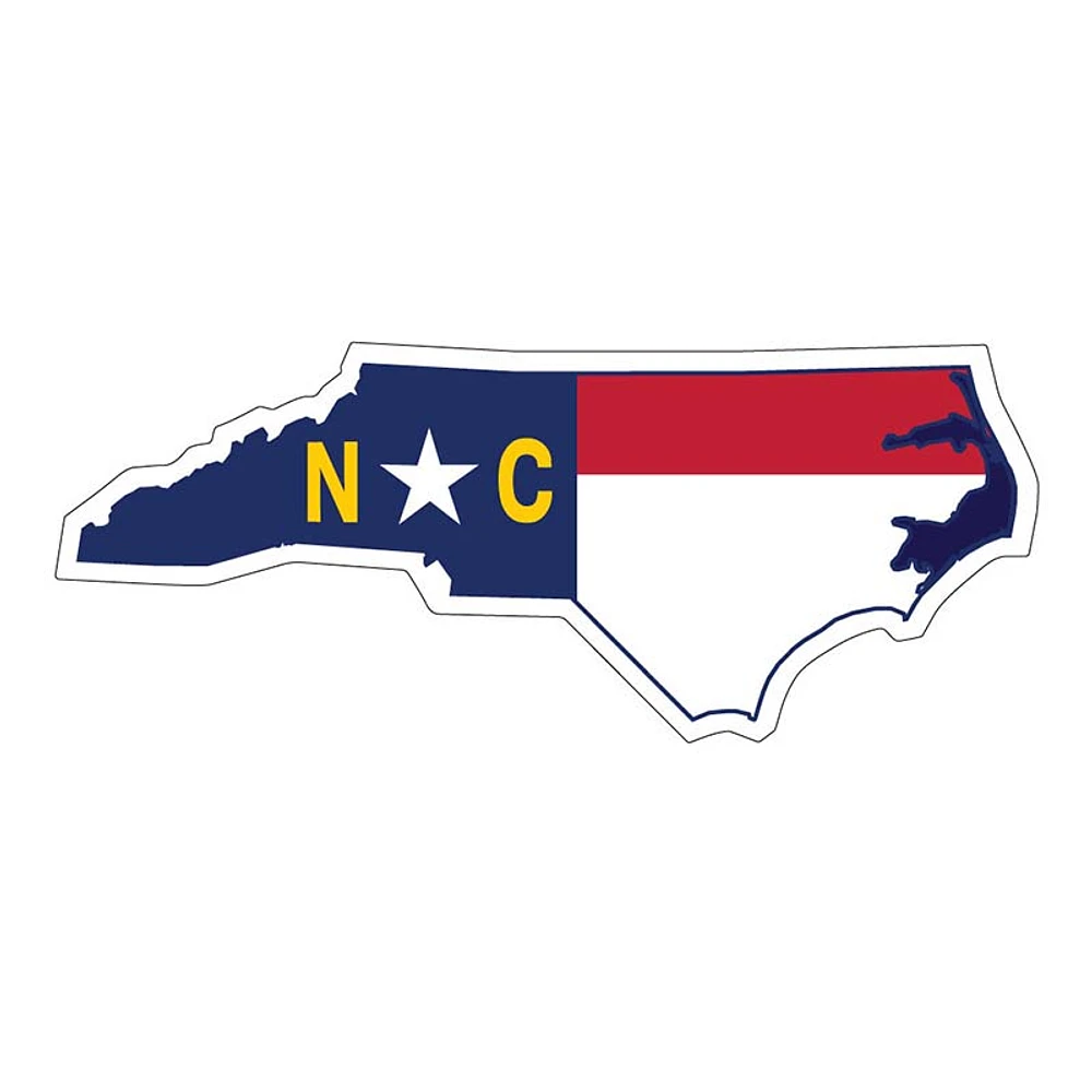 SDS Design Associates 6 inch NC Flag State Outline Decal | CoolSprings ...