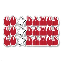 SDS Design Associates 3 inch Go Dawgs Star Decal | CoolSprings Galleria