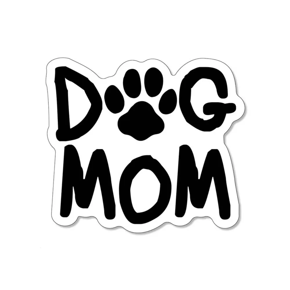 SDS Design Associates 3 Inch Stacked Dog Paw Mom Decal | Hamilton Place