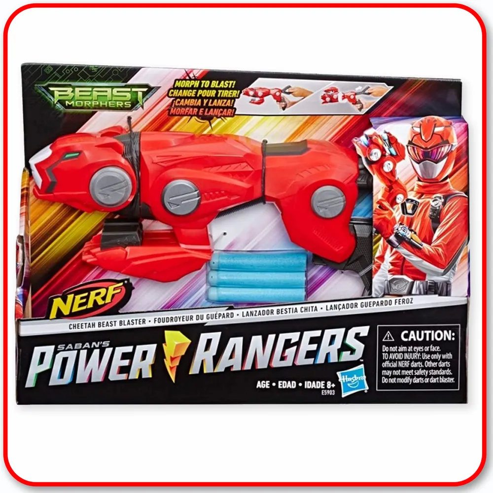 Hasbro Nerf - Power Rangers : Beast Morphers Cheatah Beast Blaster ...