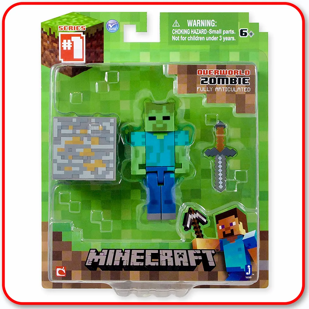 Jazwares Minecraft - Overworld Zombie Figure | Bramalea City Centre