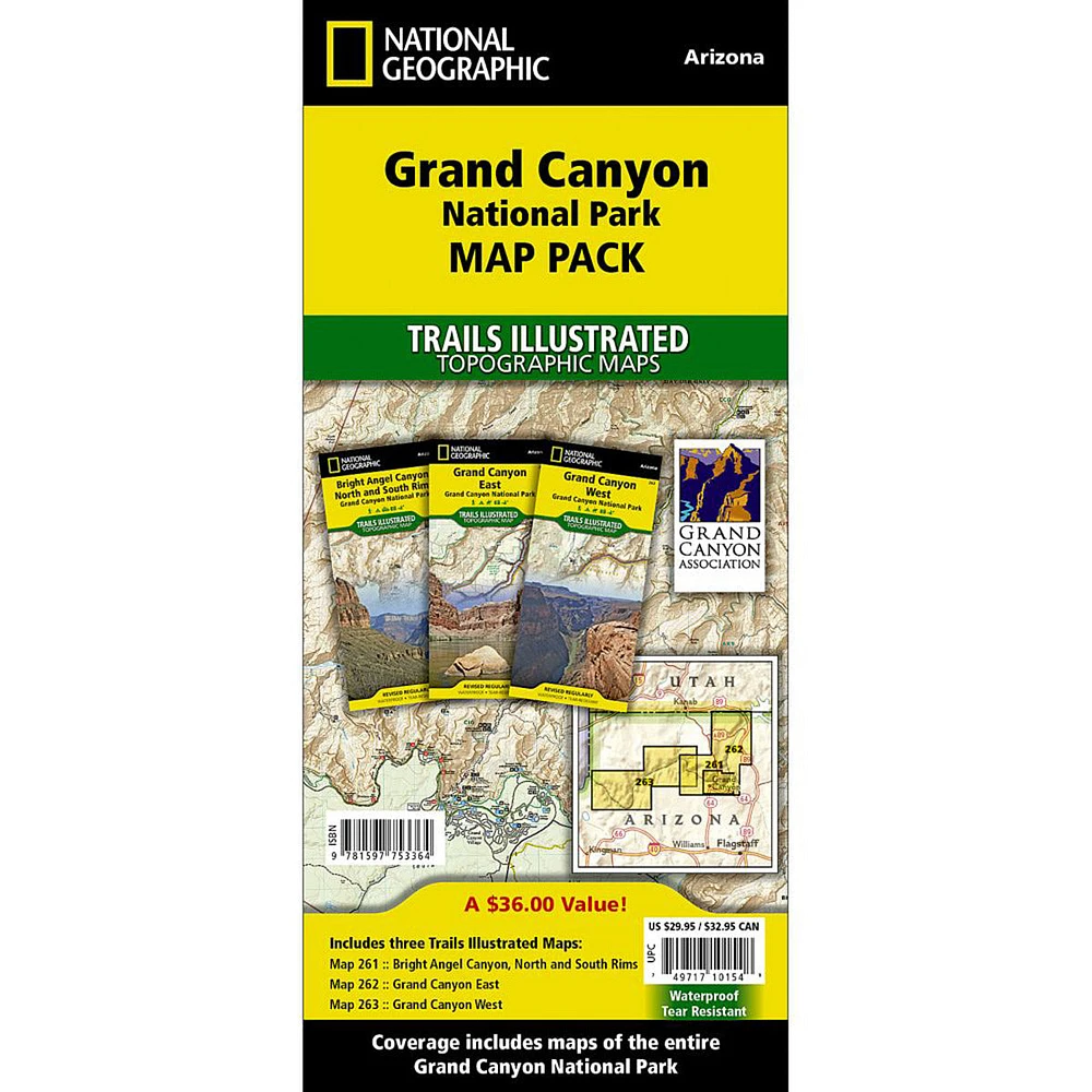 National Geographic Maps Grand Canyon National Park [Map Pack Bundle ...