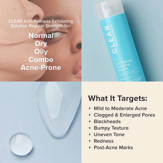 Paula's Choice CLEAR Anti-Redness Exfoliating Solution with 2% ...