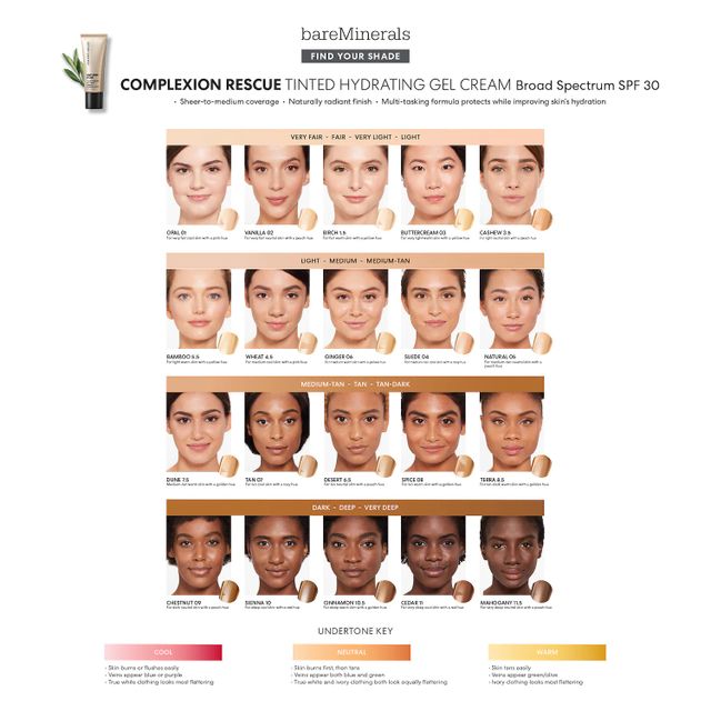 BareMinerals COMPLEXION RESCUE® Tinted Moisturizer with Hyaluronic Acid ...