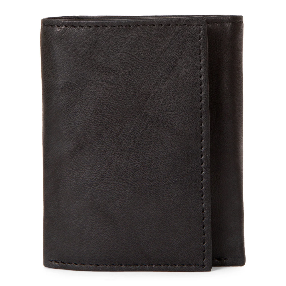 Tracker Leather RFID Trifold Wallet with centre wing | Bramalea City Centre