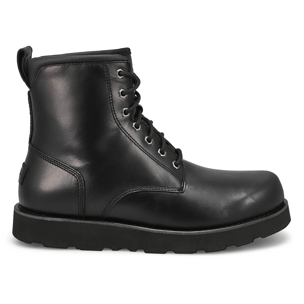 Black leather waterproof ugg boots store
