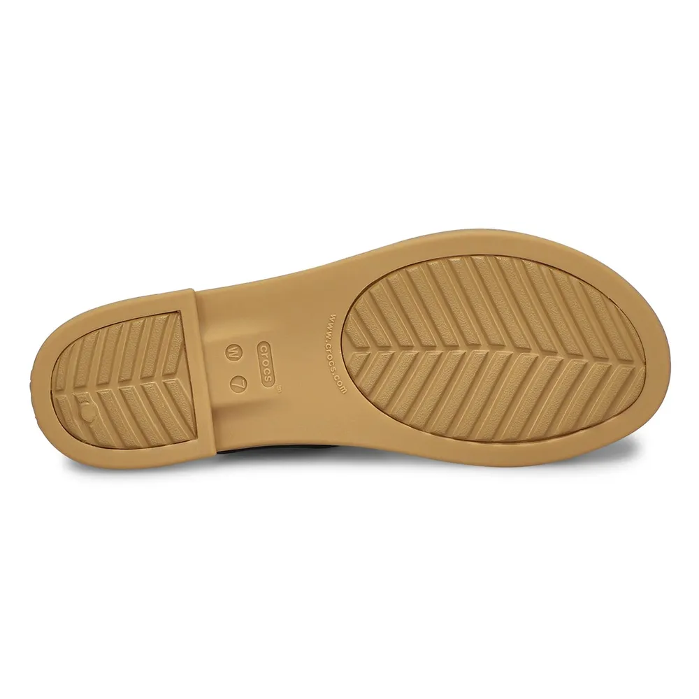 Crocs Womens Tulum Strappy Sandal - Black/Tan | Coquitlam Centre