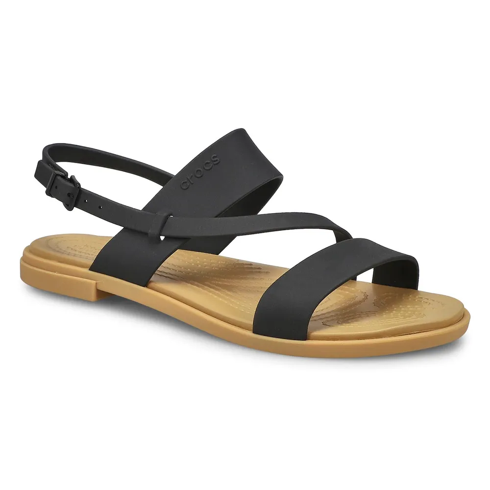 Crocs Womens Tulum Strappy Sandal - Black/Tan | Coquitlam Centre