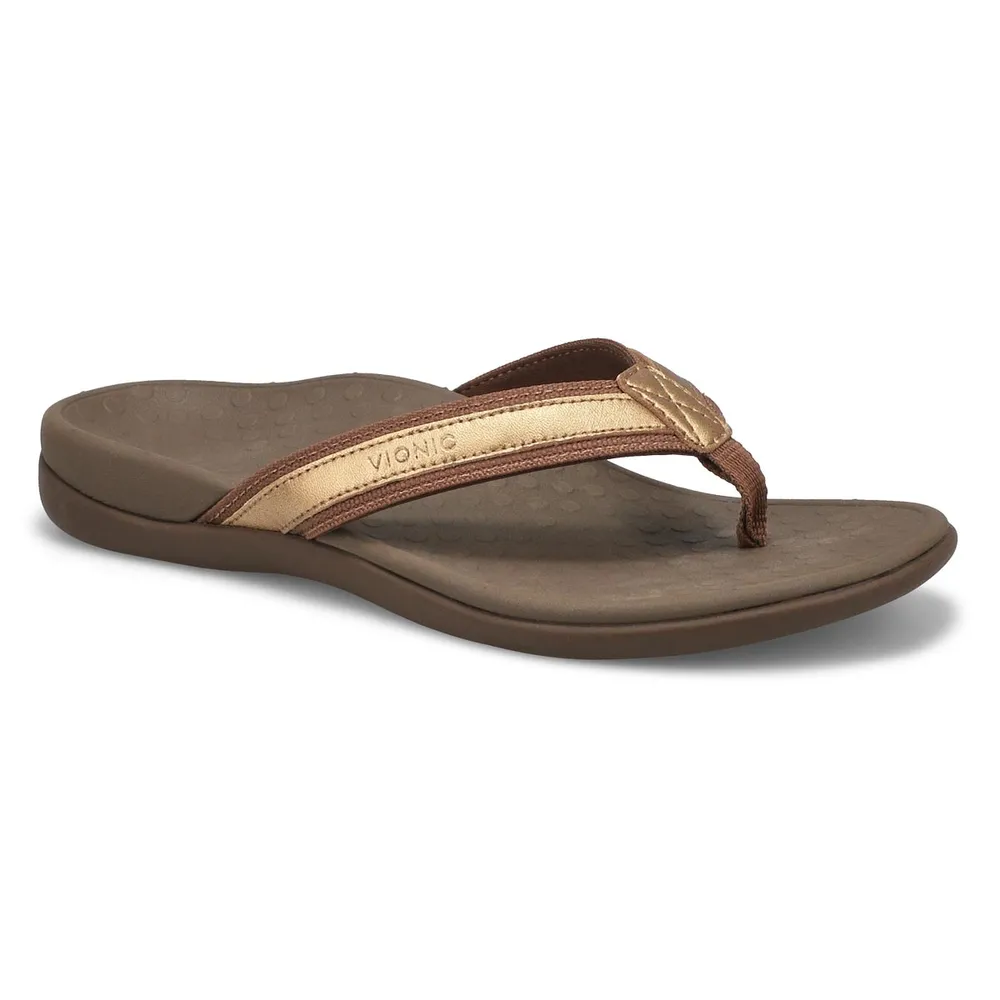 Vionic Womens Tide II Flip Flop - Bronze | Coquitlam Centre