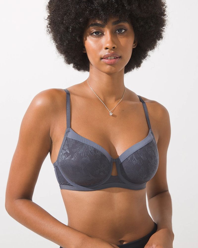 Soma Lightest Lift Perfect Coverage Bra Gray Mall Of America®