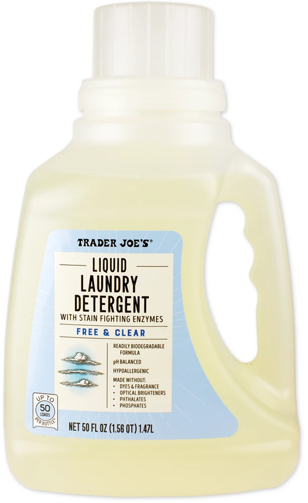 Traderjoes Liquid Laundry Detergent Free & Clear | The Summit