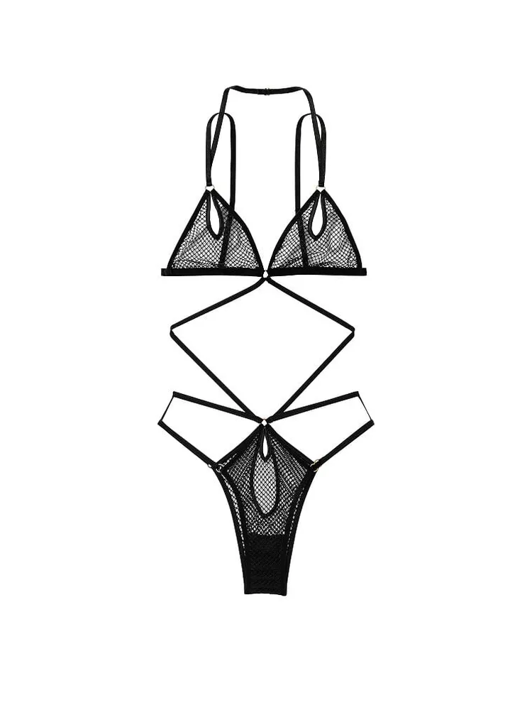 VS Fishnet Mesh Unlined Strappy Teddy | Mall of America®
