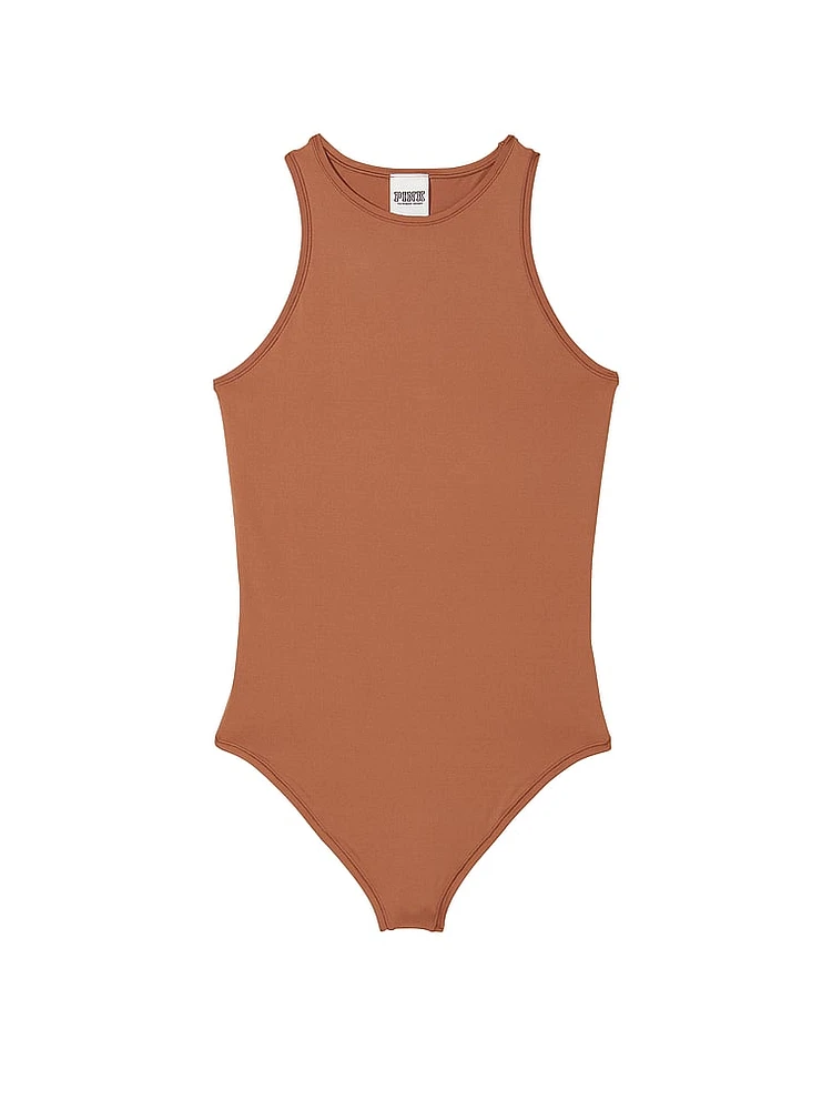 PINK Base Stretch High-Neck Bodysuit | Hamilton Place