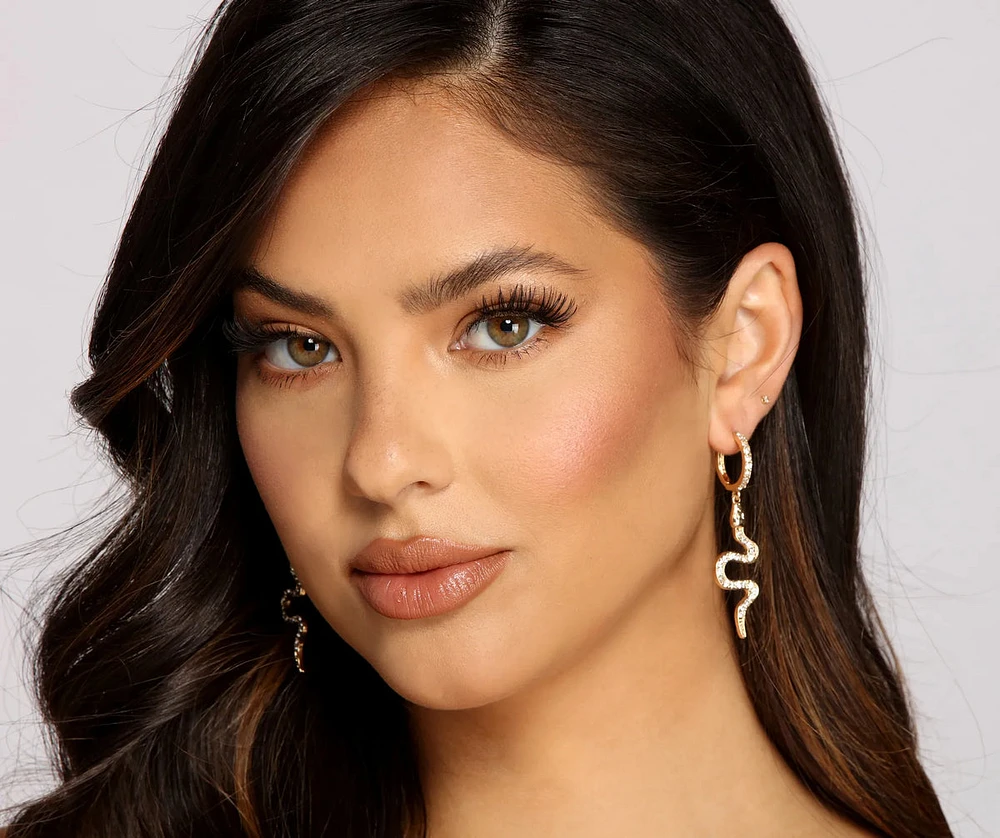 Windsor Rhinestone Snake Huggies | Liberty Center