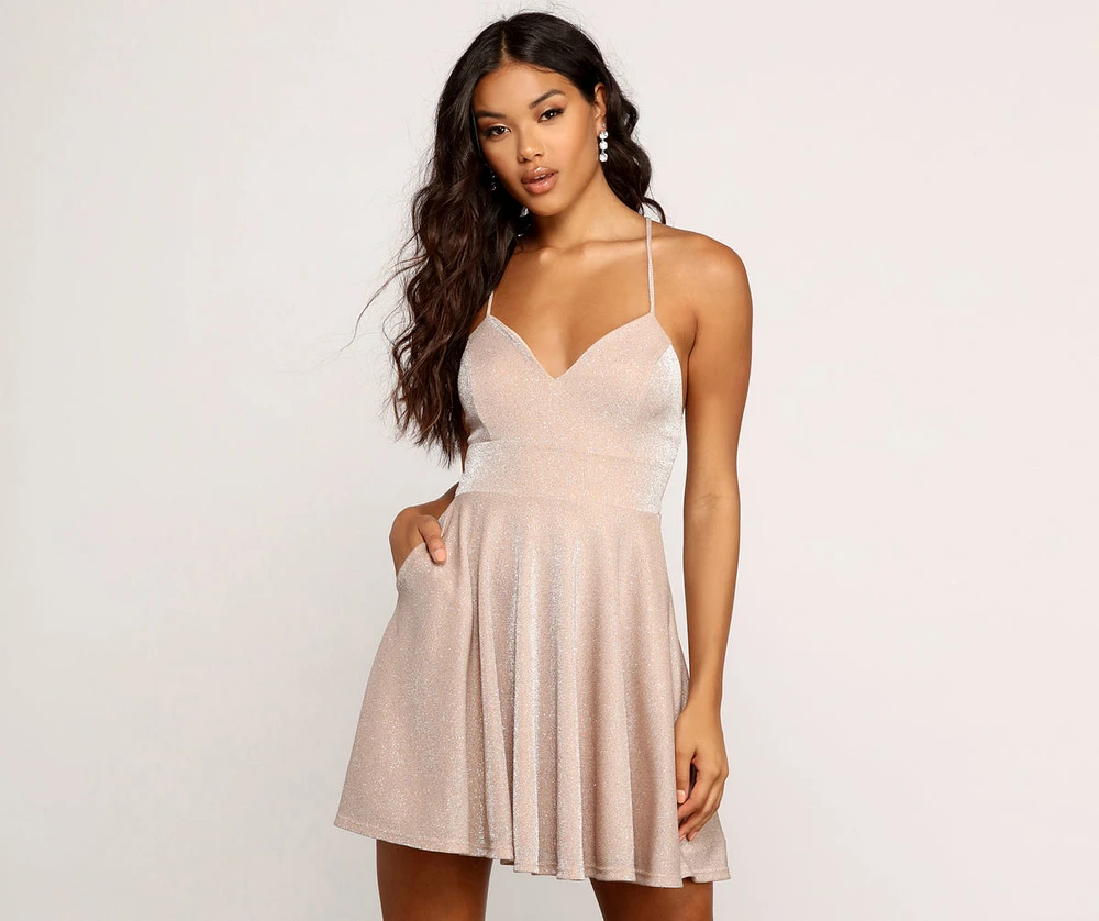 Windsor More Sparkle Skater Mini Dress | Hamilton Place