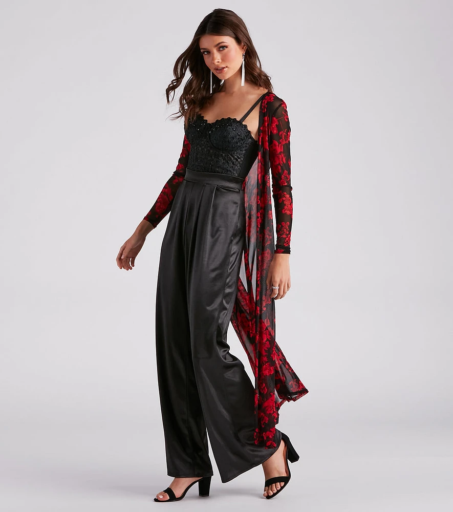 Windsor Sheer Intent Floral Mesh Duster | Hamilton Place