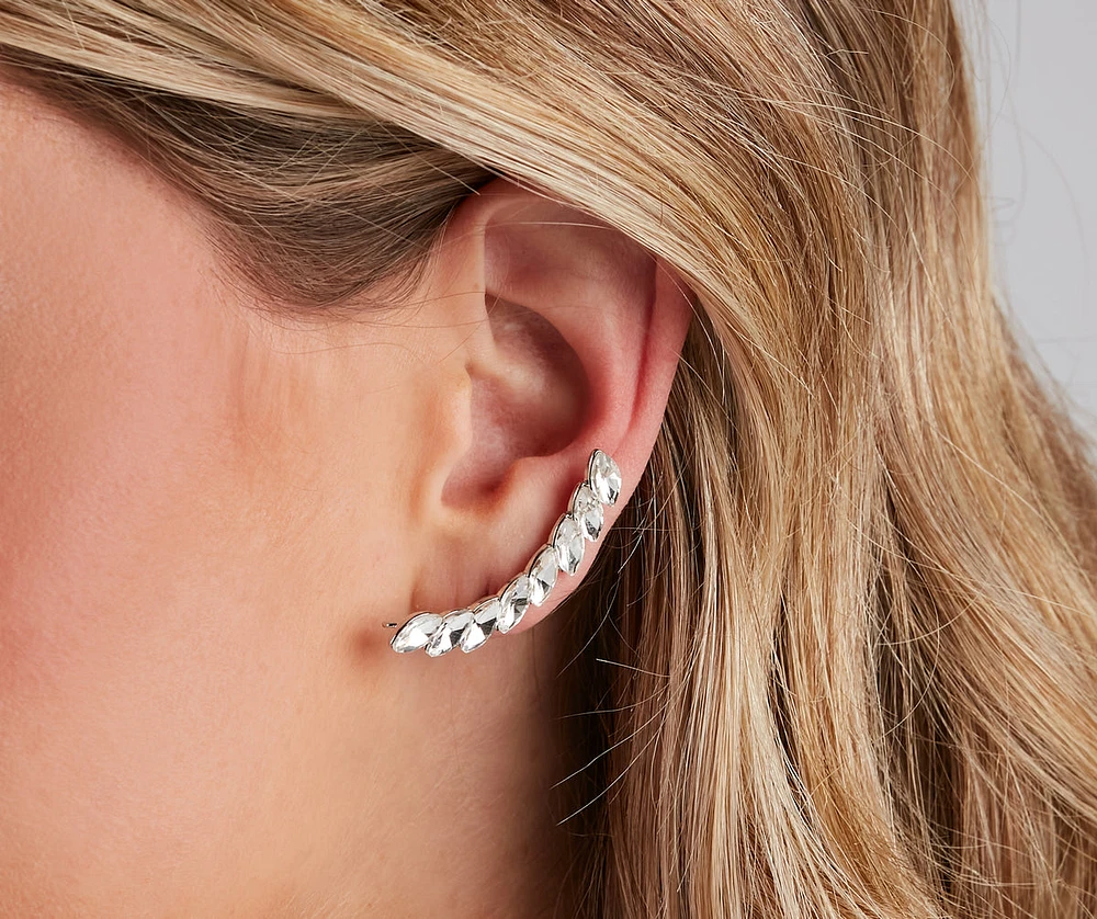 Windsor Blitz Rhinestone Ear Crawlers | Hamilton Place