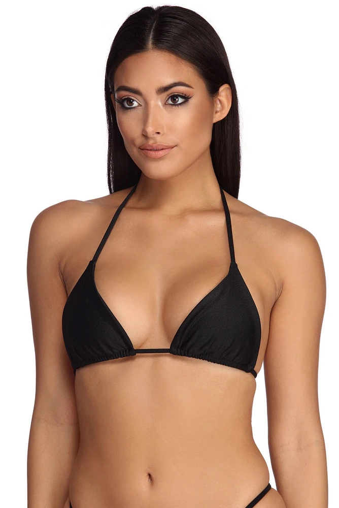 Windsor Basic Triangle String Bikini Top | Hamilton Place