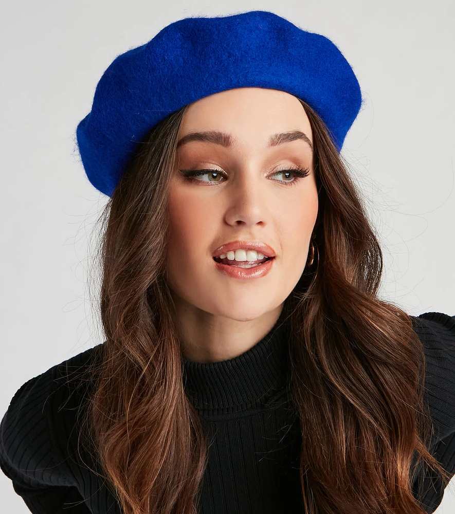 Windsor Simply Cute Faux Wool Beret | Hamilton Place